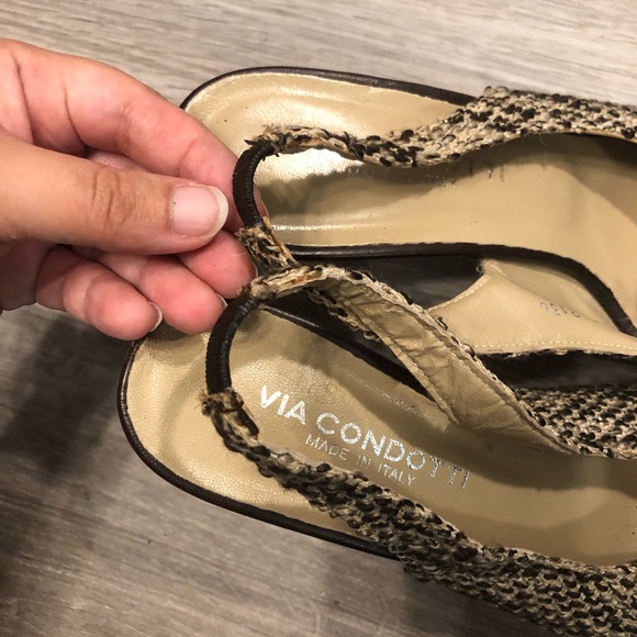 Via Condotti | Shoes | Via Condotti Leather High Heel Made In Italy ...